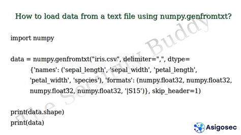 how to load data from a text file using numpy genfromtxt the