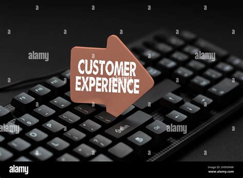 Hand Writing Sign Customer Experience Business Approach Product Of Interaction Between