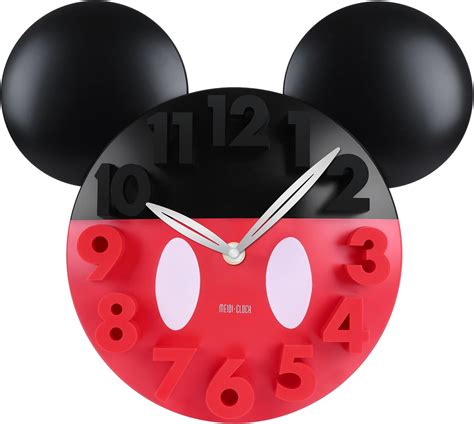Meidi Clock Mickey Mouse Concept Wall Clock 3d Numbers