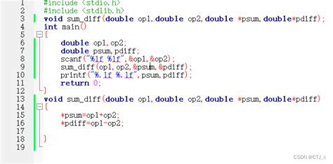 用指针求两数和与差用指针访问方式求两个数的和与差 Csdn博客