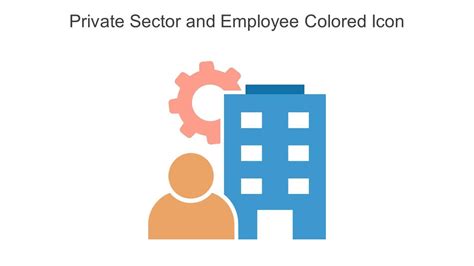 Private Sector And Employee Colored Icon In Powerpoint Pptx Png And