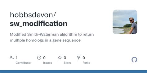 Github Hobbsdevon Sw Modification Modified Smith Waterman Algorithm