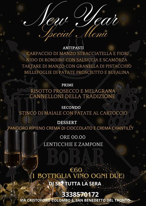 Capodanno Al Bobar Di San Benedetto Un Menu Davvero Speciale La Nuova Riviera