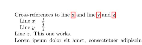 tables phantomsection inside tabular alignment problems tex
