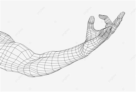 Vector Illustration Of A Hand Grasping A Small Or Slender Item Vector