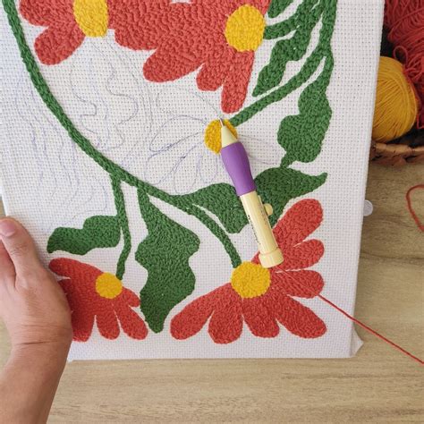 Rectangle Starter Punch Needle Kit Punched Wall Decor Diy Home Crafts Embroidery Needling