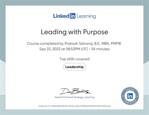 Prakash Selvaraj Be Mba Pmp® On Linkedin Certificate Of Completion