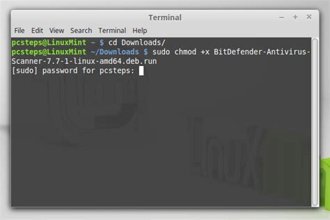 linux virus scan with the free bitdefender for unices