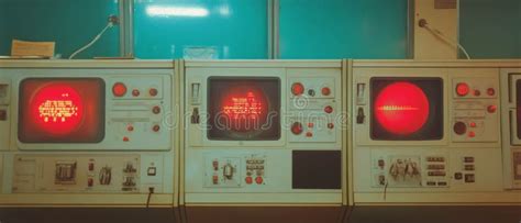 Control Panels With Analog Dials Showcasing Retro Technology And