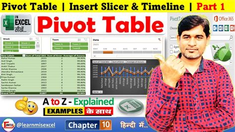Pivot Table Slicer And Timeline Using Excel Slicers To Filter Data Part 10 Youtube