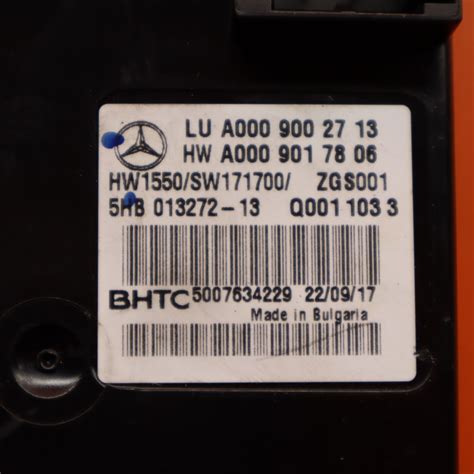 Mercedes Benz S560 Climate Control Module 2018 2019 2020 A000 900 2713 Oem