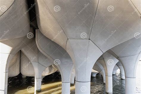 Architectural Structure Geometric Shapes On Modern City Design