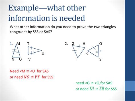 PPT Triangle Congruence By SSS And SAS PowerPoint Presentation Free Download ID