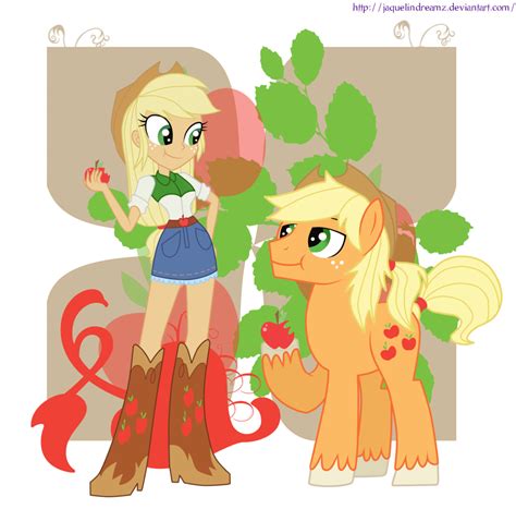 352011 Apple Applejack Applejack Male Artist Jaquelindreamz Eating Equestria Girls