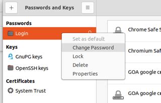 Ubuntu Is It Possible To Permanently Disable The Gnome Keyring Passphrase Unix Linux
