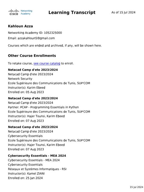 Netacad Learning Transcript Pdf Business Netacad Learning Transcript Pdf Business