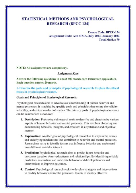 ignou bpcc 134 solved assignment 2023 24 english medium ignou solved