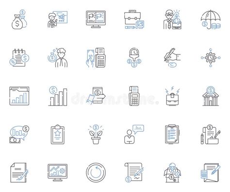 Digital Marketing Line Icons Collection Seo Ppc Social Content Analytics Strategy