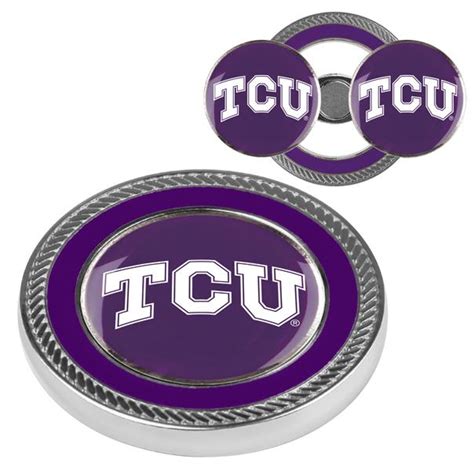 Texas Christian Horned Frogs Challenge Coin 2 Ball Markers Linkswalkerdirect