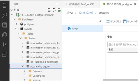 Azure Data Studio PostgreSQLに接続する mebee