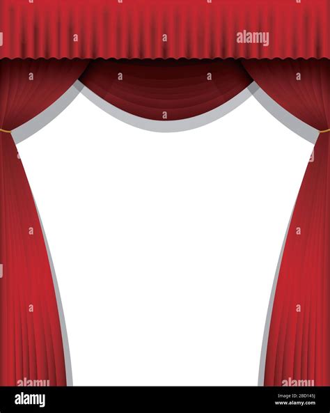 Red Curtain Background Illustration Stock Vector Image Art Alamy
