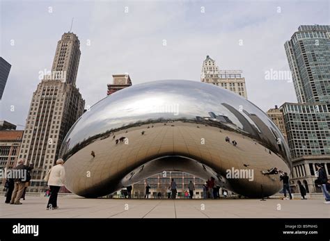 The Cloud Gate Aka The Bean Millennium Park Chicago Illinois
