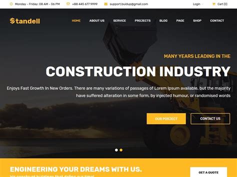 Standell Премиум Шаблоны Bootstrap BootstrapТема