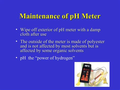 P h meter use and calibration | PPT | Chemistry | Science