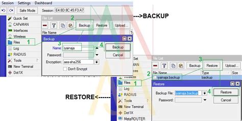 Cara Backup Mikrotik Dan Cara Restore Mikrotik Iyainajamyid