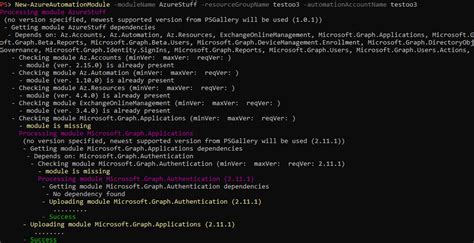 Import New Or Update Existing Powershell Module Including Its Dependencies Into Azure