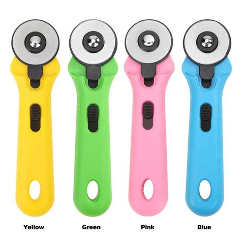 Нож для резки ткани с вращающимся лезвием для лоскутного шитья для дома офиса школы