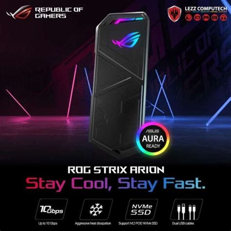 Jual Asus Rog Strix Arion M Nvme Ssd Enclosure Usb Gen Type C Di Seller Velvet Store