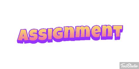 Assignment Word Animated GIF Logo Designs