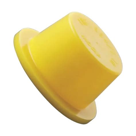 Yellow Economical Plastic Hydraulic Plug Thick Wide Flange Polyethylene
