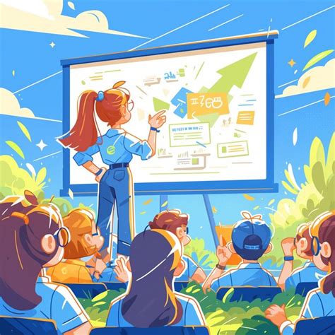Teachers Setting Up Classroom Technology Premium Ai Generated Vector