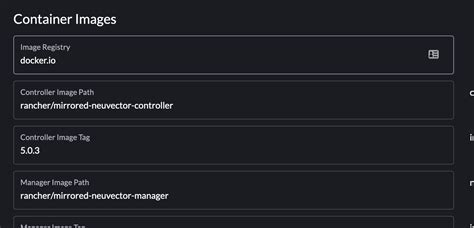 [bug] neuvector chart image registry setting should default to