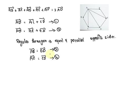 Solved Given A Regular Hexagon Abcdef State Which Vectors Are Equal