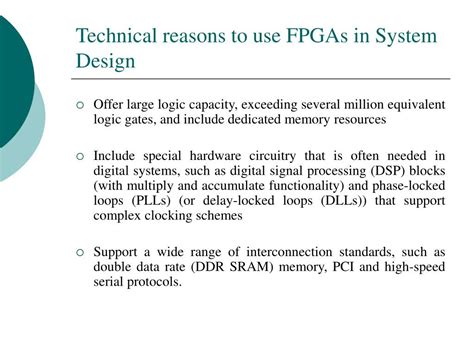 PPT FPGAs AND EMBEDDED SYSTEMS PowerPoint Presentation Free Download ID