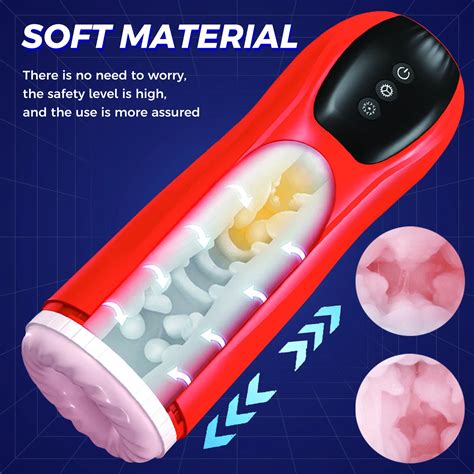Male Masturbation Cup Powerful Thrusting Sex Machine Automatic Simulated VaginaTelescopic Sex