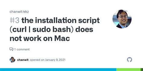 The Installation Script Curl Sudo Bash Does Not Work On Mac · Issue