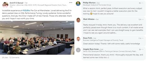 Master Classes Feedback Testimonials