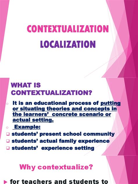 Contextualization Localization Pdf