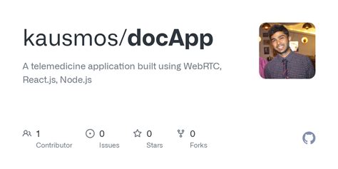 github kausmos docapp a telemedicine application built using webrtc