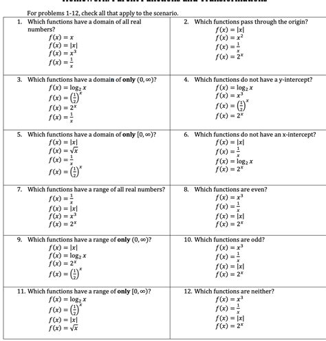 solved for problems 1 12 ﻿check all that apply to the
