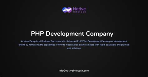 Php Development Company Native Infotech