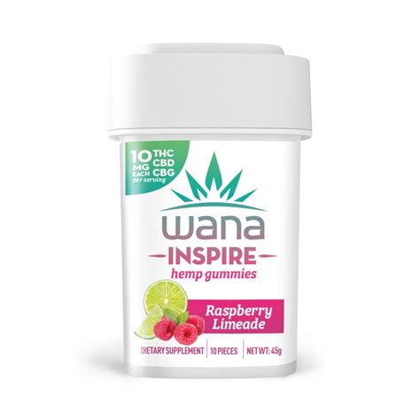 Wana Classic Raspberry Limeade Inspire Gummies Pine Park