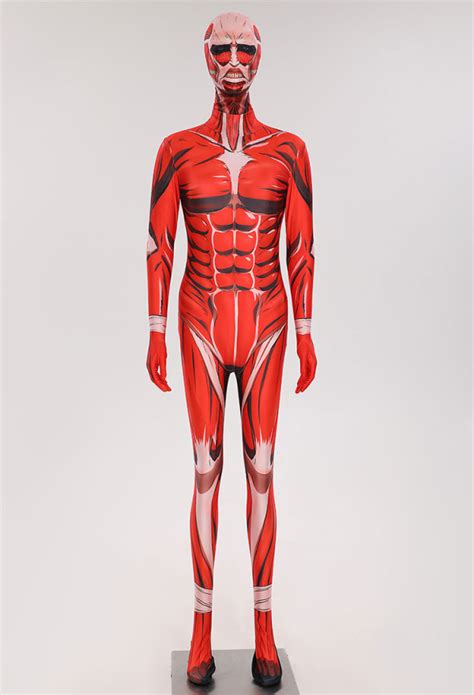 Official Licensed Attack On Titan Cosplay Colossal Titan Bodysuit Costume