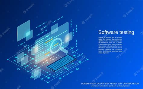 Premium Vector Software Testing Flat 3d Isometric Vector Concept