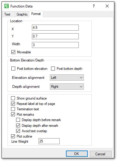 Enviroinsite Boring Log Function Options Enviroinsite Boring Log Function Options