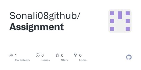 GitHub Sonali Github Assignment